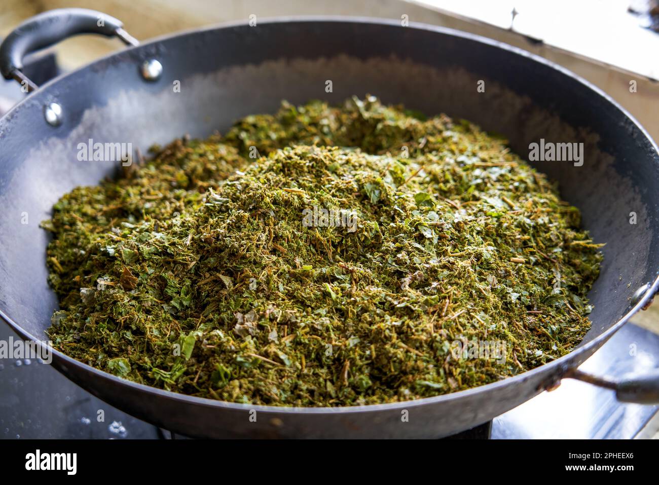 Herbs needed to make five-color glutinous rice, a traditional Chinese ...
