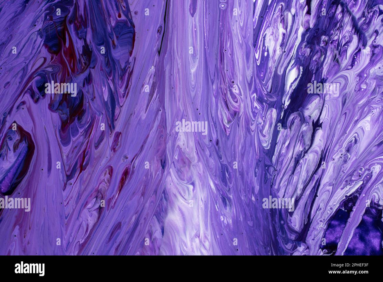 Beautiful abstraction of liquid paints in slow blending flow mixing ...