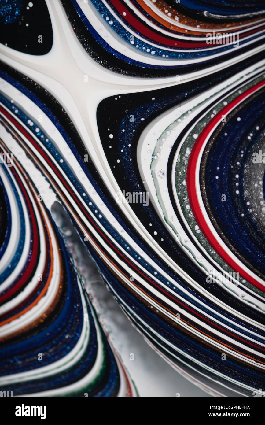 Closeup colorful wavy vertical hi-res stock photography and images - Alamy