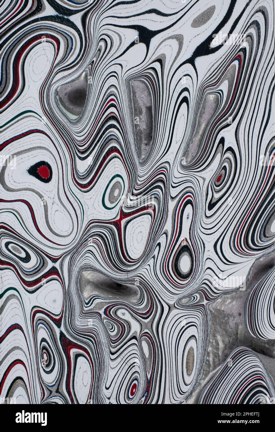 Fordite, also known as Motor or Detroit Agate, is a unique automotive enamel material with an ...
