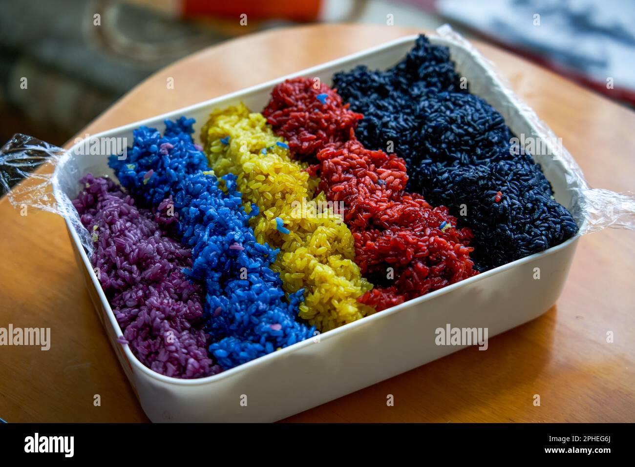 Traditional food of Chinese Tomb Sweeping Festival, five-color ...