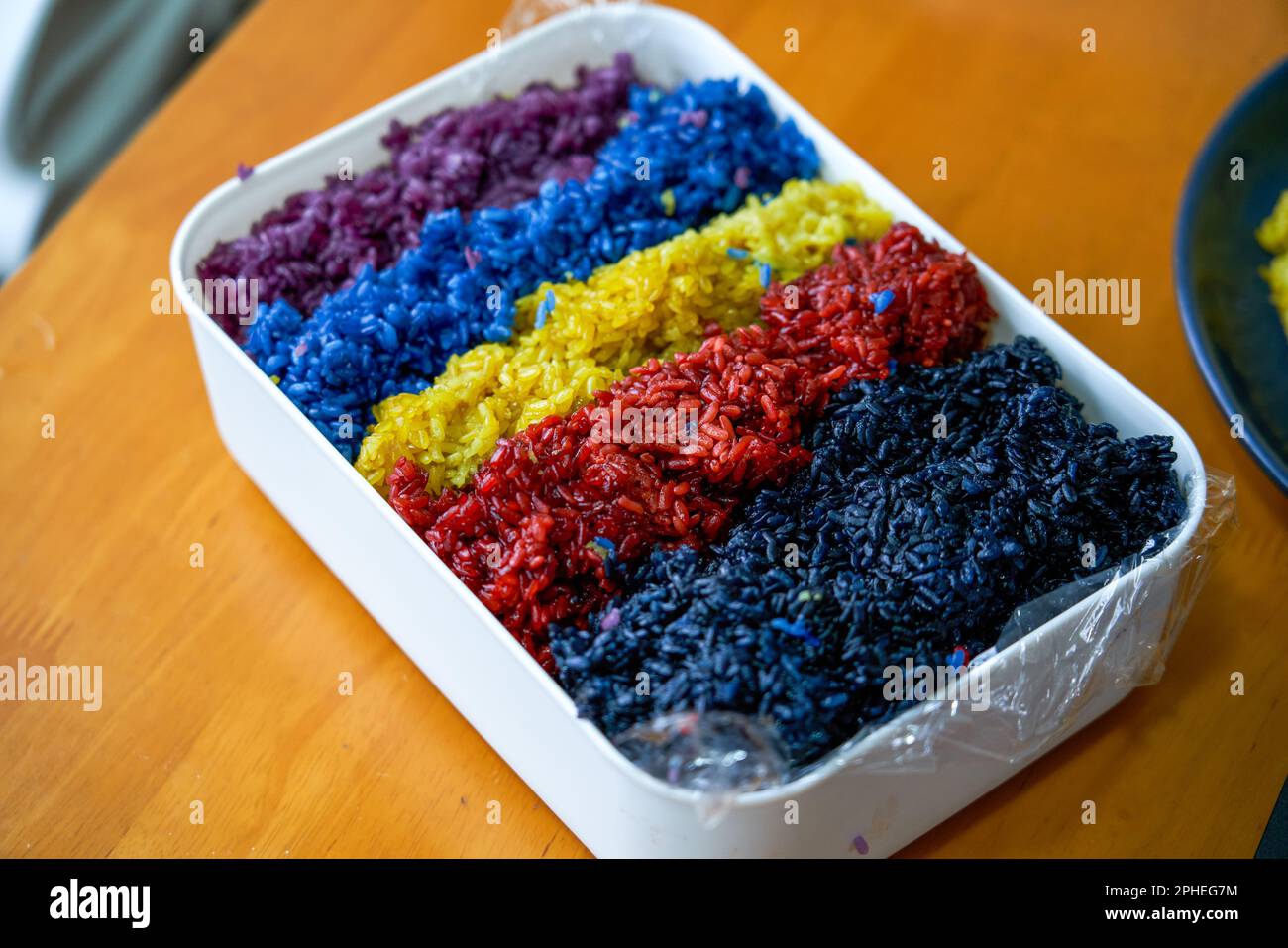 Traditional food of Chinese Tomb Sweeping Festival, five-color ...