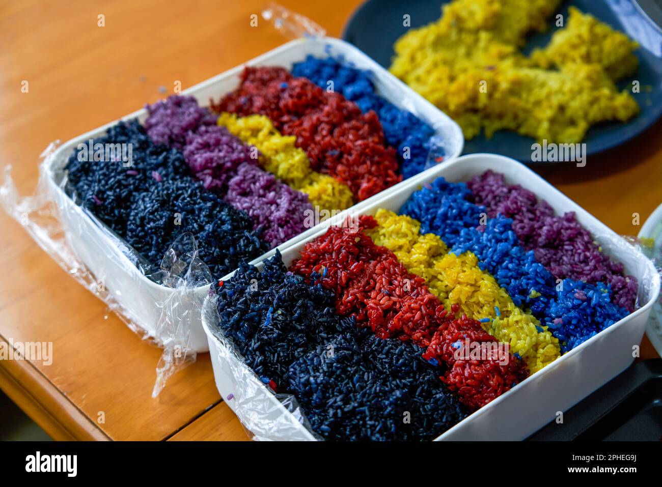 Traditional food of Chinese Tomb Sweeping Festival, five-color ...