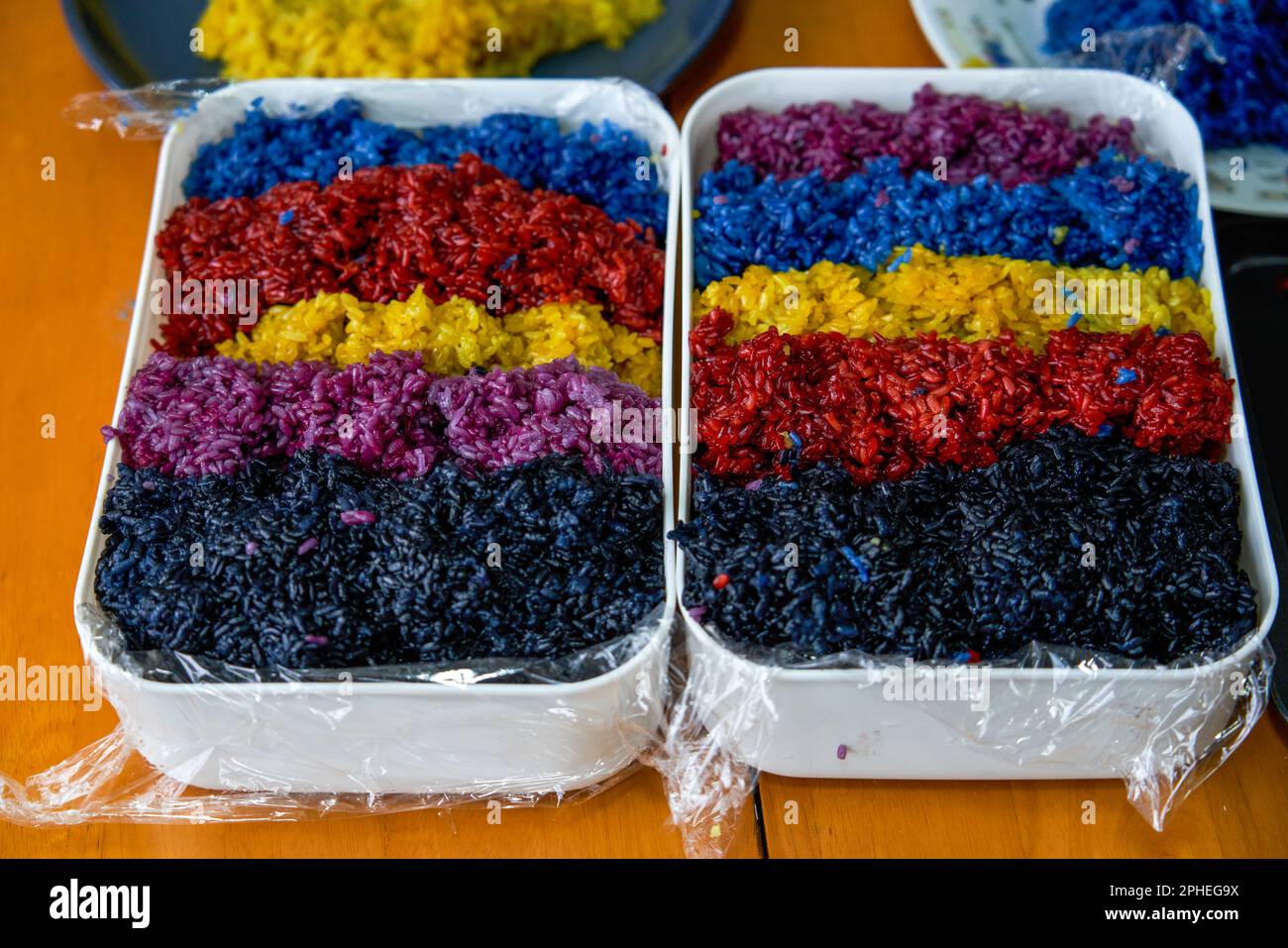 Traditional food of Chinese Tomb Sweeping Festival, five-color ...