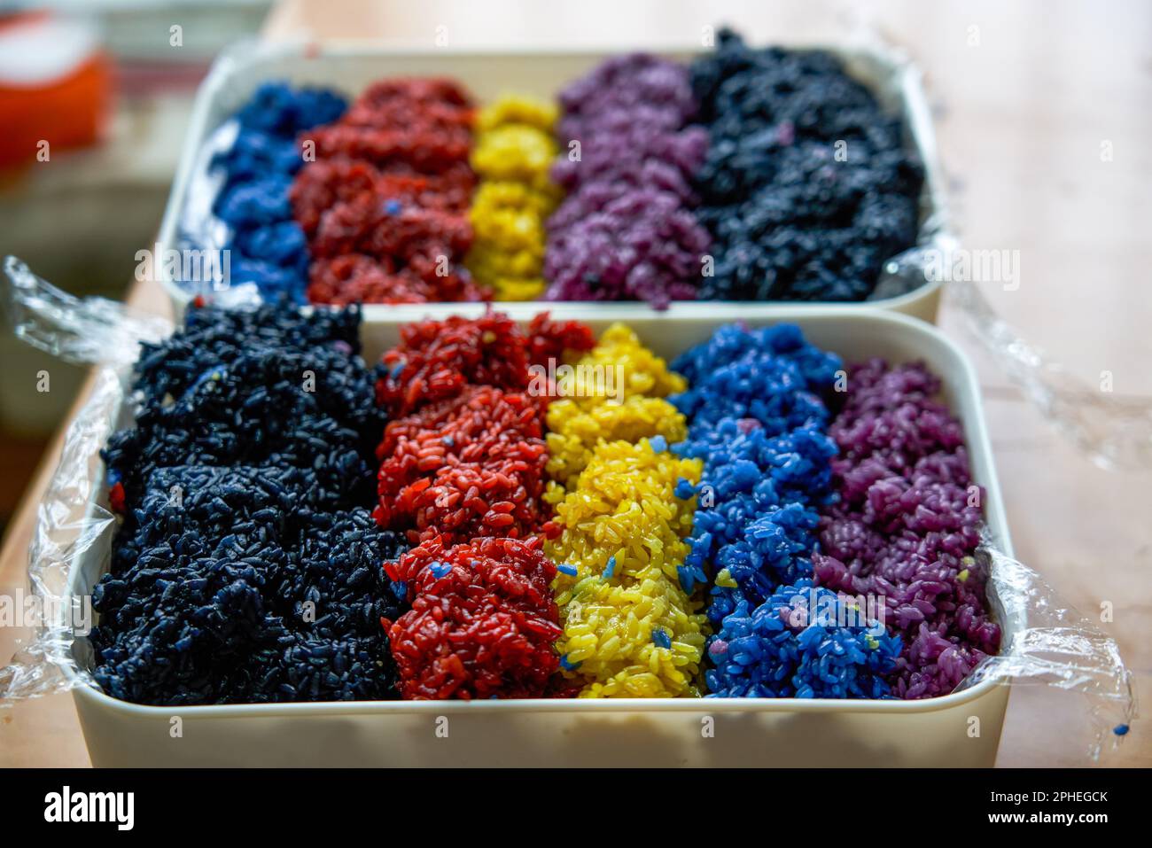 Traditional food of Chinese Tomb Sweeping Festival, five-color ...