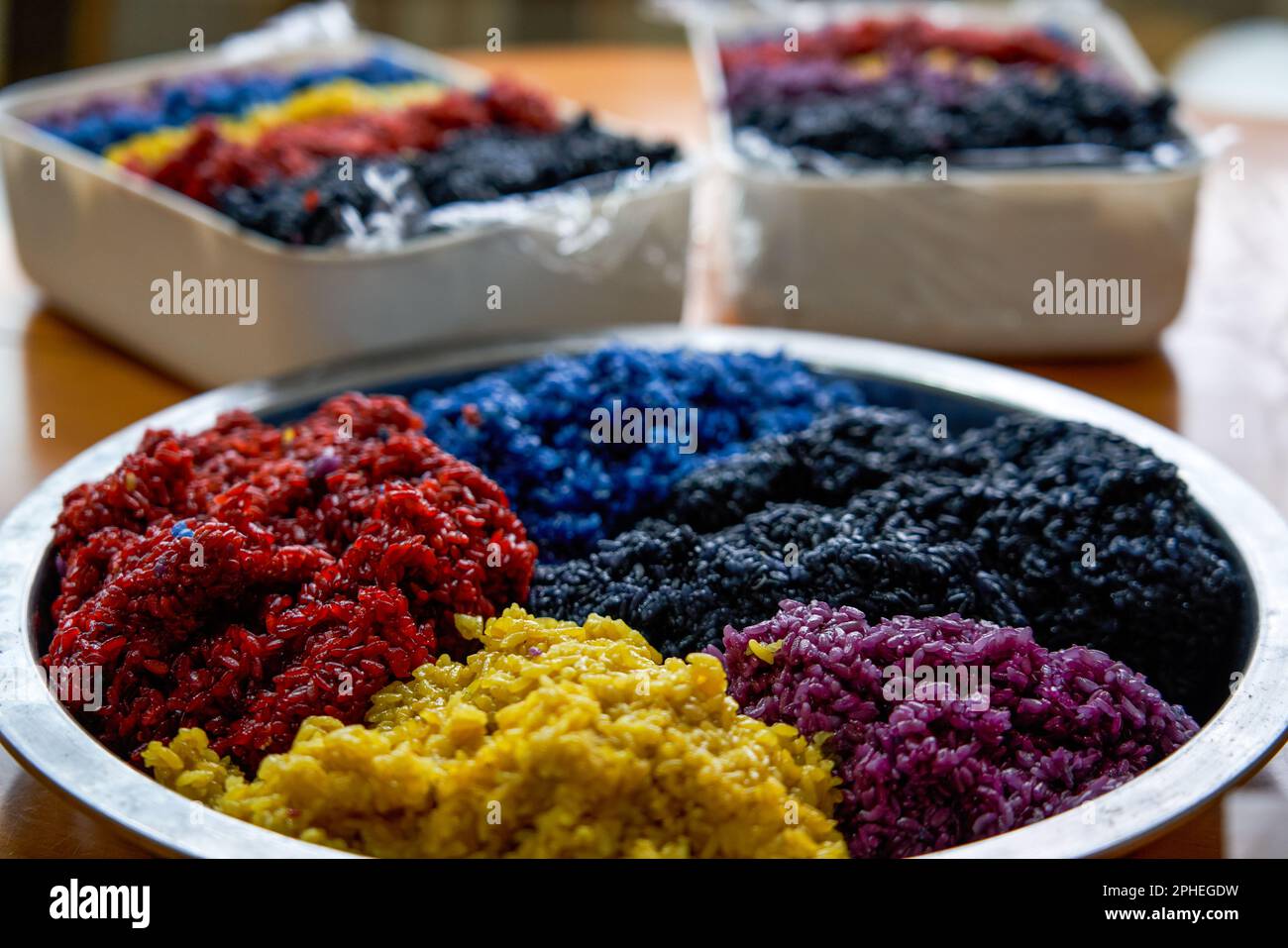 Traditional food of Chinese Tomb Sweeping Festival, five-color ...
