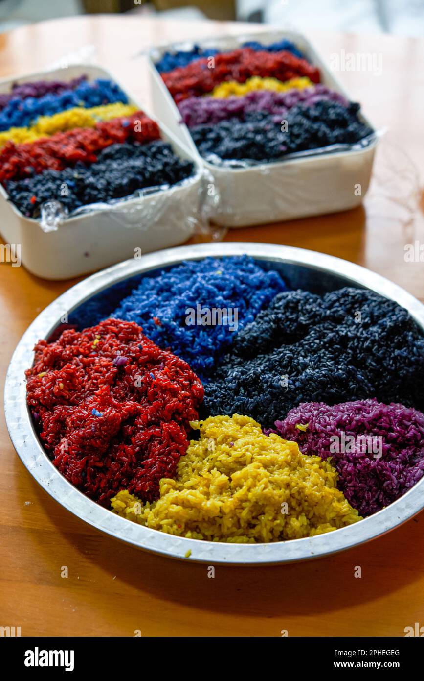 Traditional food of Chinese Tomb Sweeping Festival, five-color ...