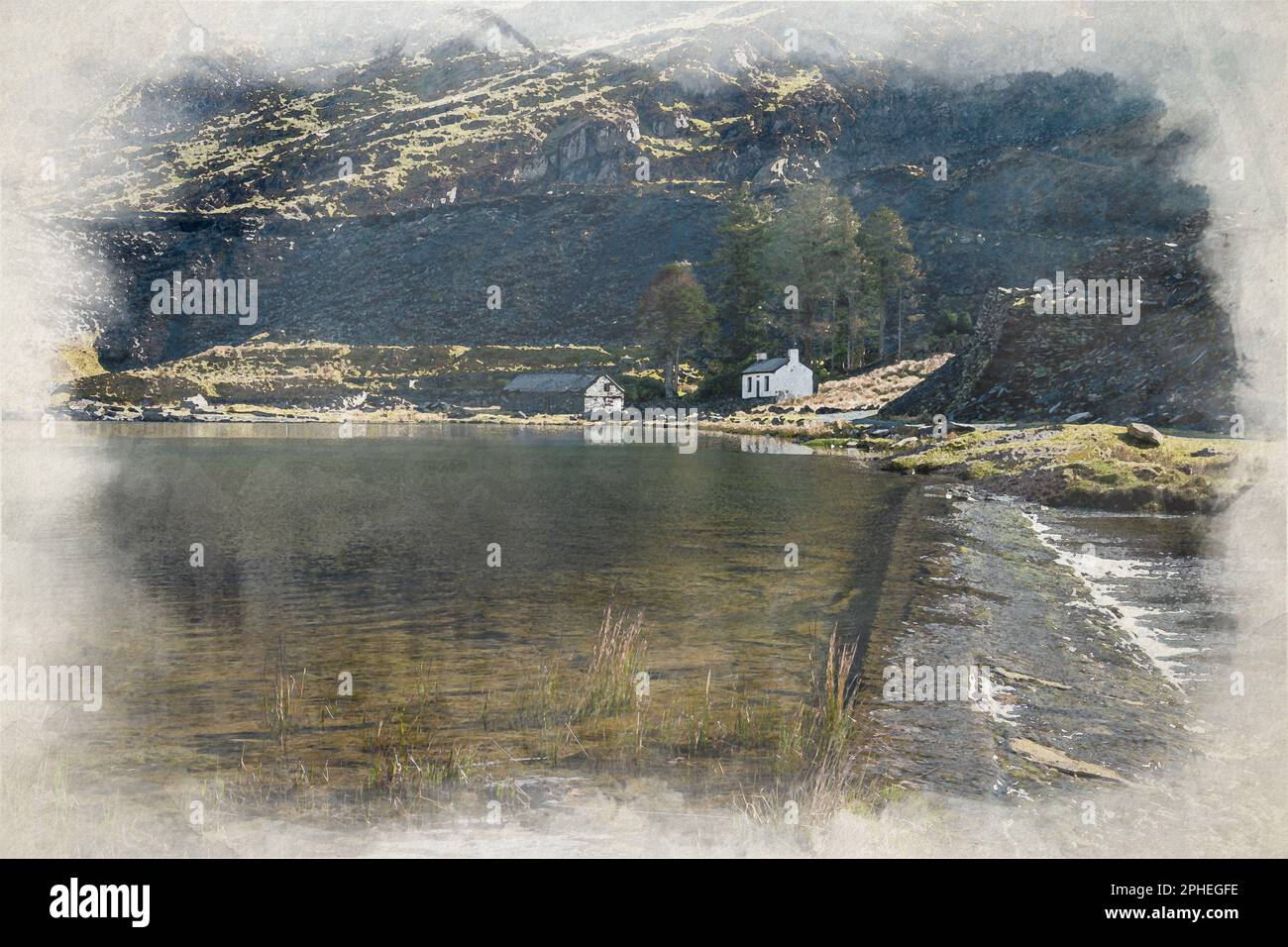 Welsh mine painting hi-res stock photography and images - Alamy
