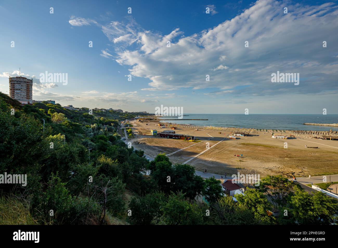 The Beach of Constanta at the Black Sea in Romania Stock Photo - Alamy