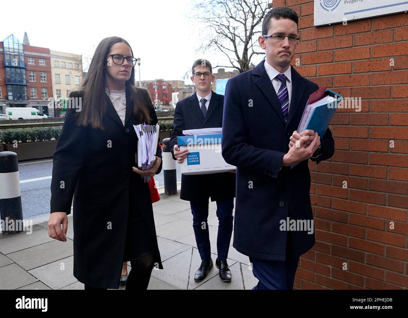 Irish teacher Enoch Burke (right), his sister Ammi Burke, and brother ...