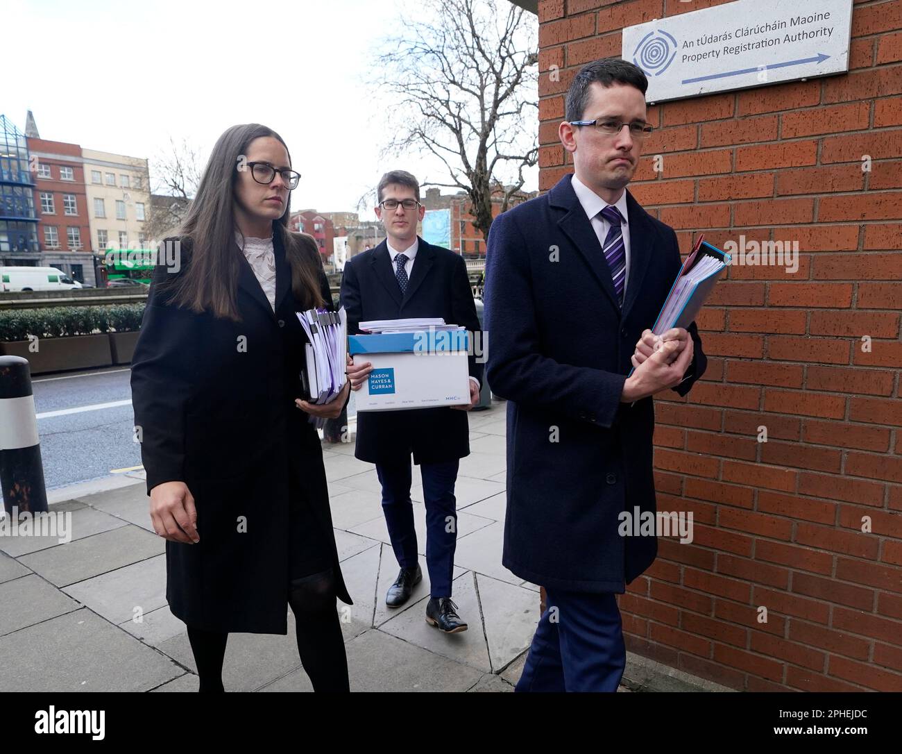 Irish teacher Enoch Burke (right), his sister Ammi Burke, and brother ...