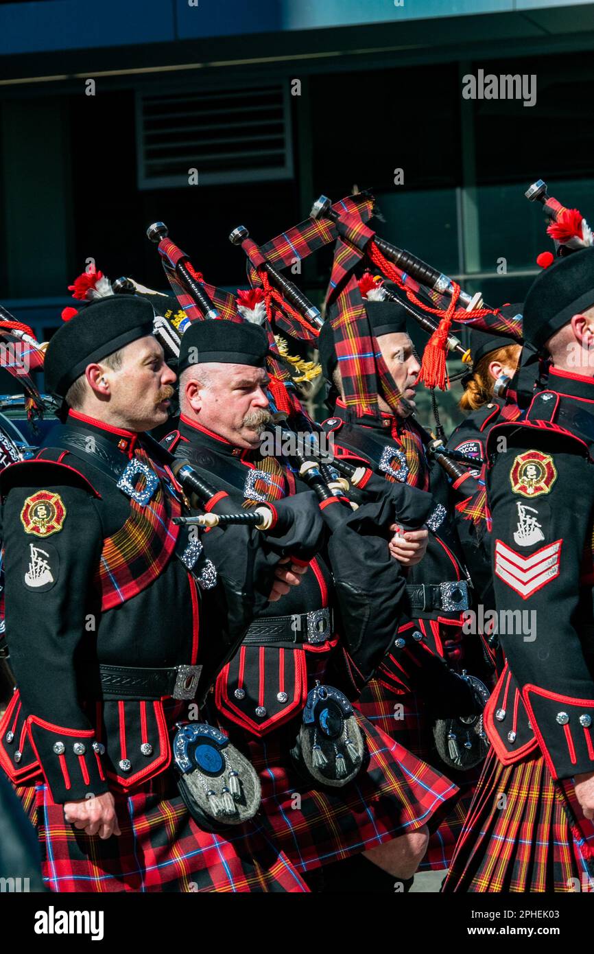 Edmonton, Canada. 27th Mar, 2023. Officers and Emergency Services ...
