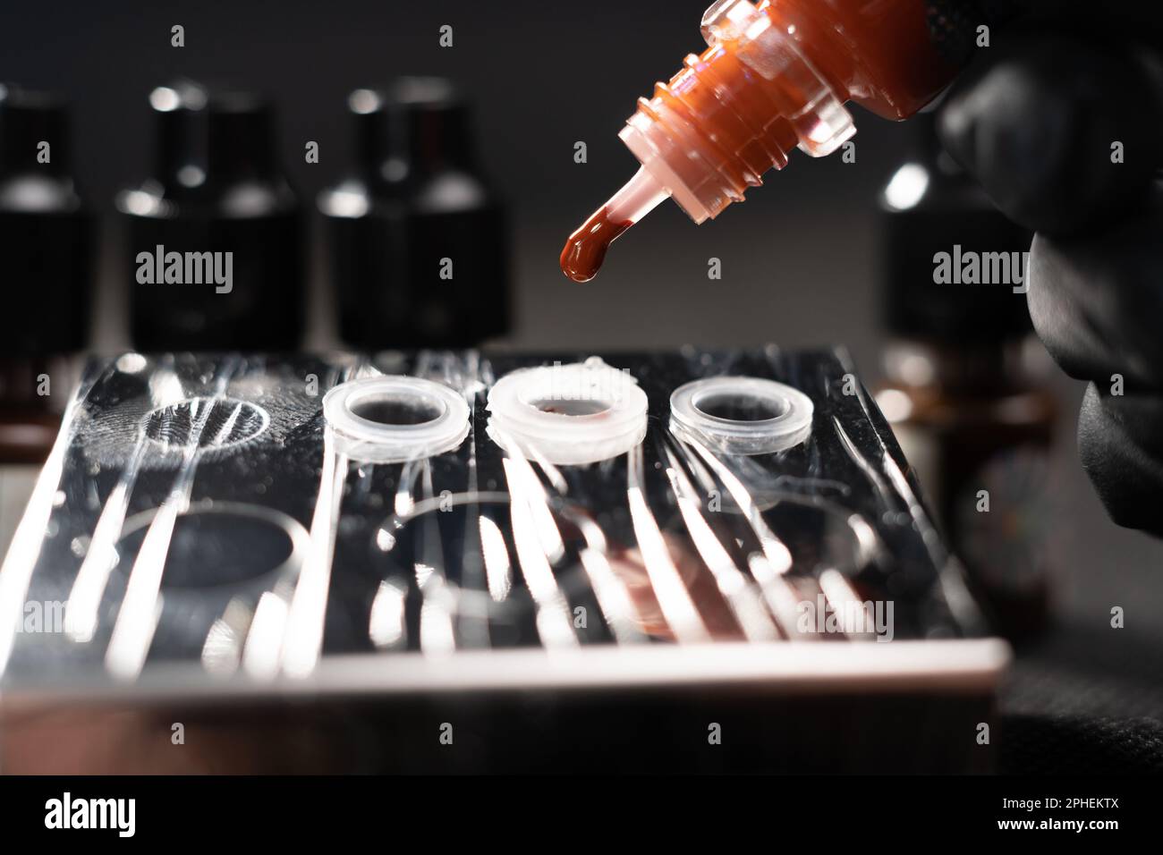 Red inks for permanent tattoo. Professional permanent tattoo training ...