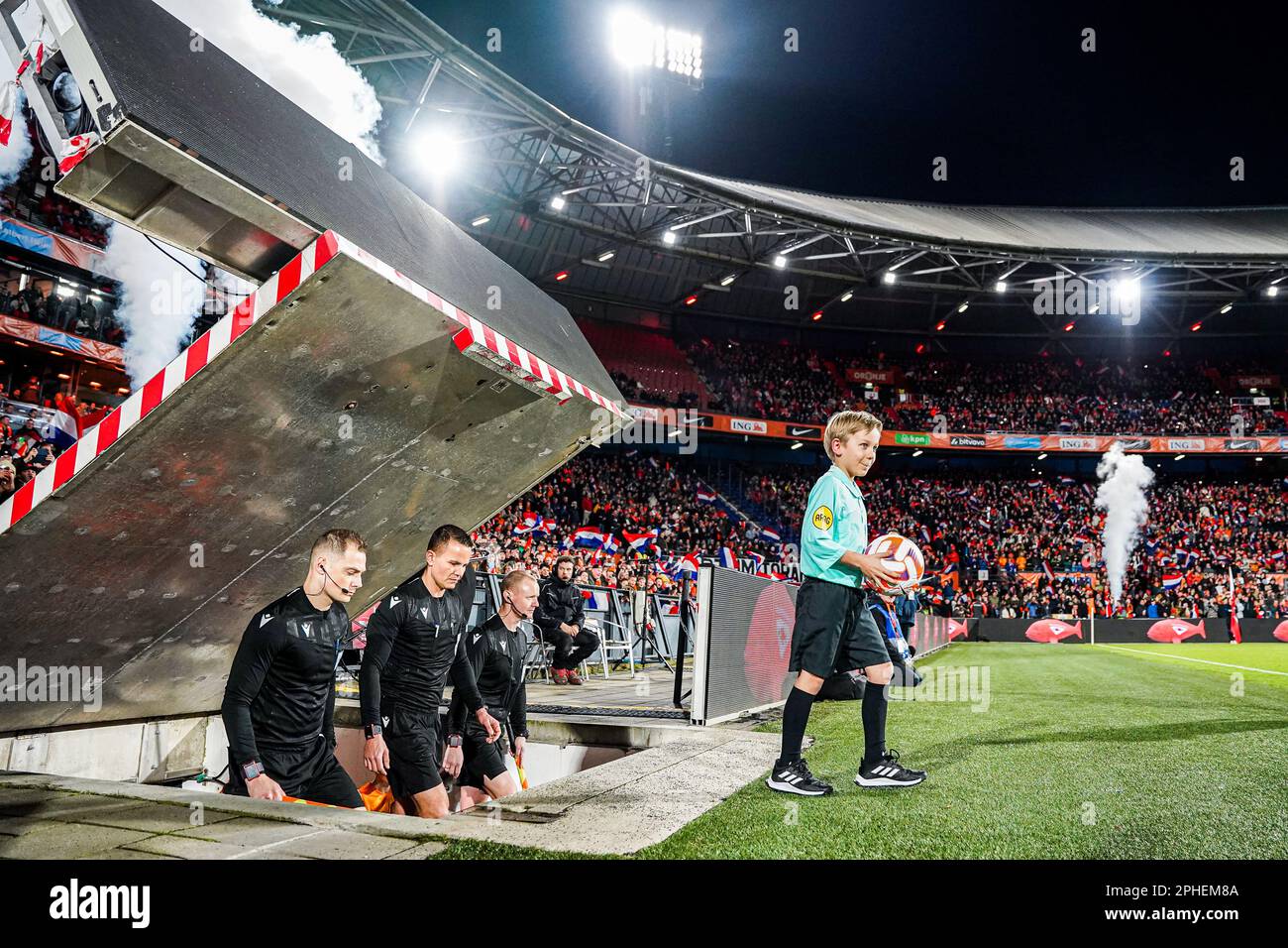 Rotterdam Referee Morten Krogh During The Match Between The Netherlands V Gibraltar At Stadion
