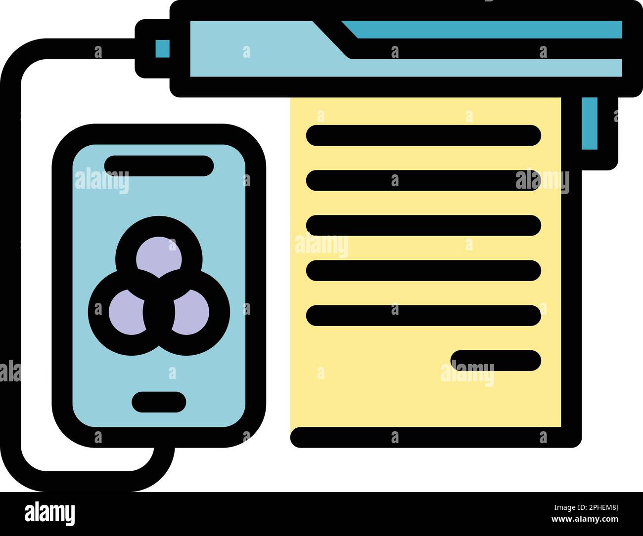 Printing option icon. Outline Printing option vector icon for web design isolated on white ...