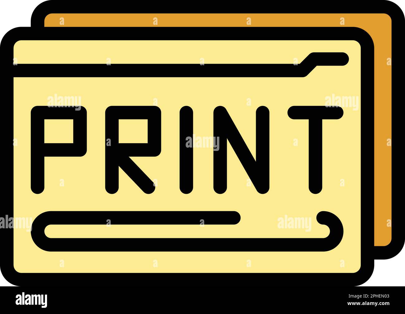 Screen printing icon. Outline Screen printing vector icon for web ...