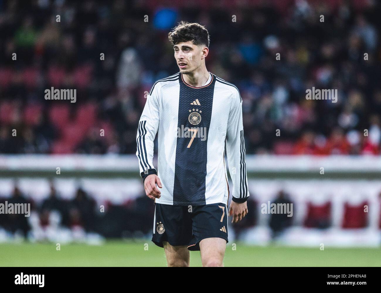 Mainz, Mewa-Arena, 25.03.23: Kai Havertz of Germany looks on during the ...