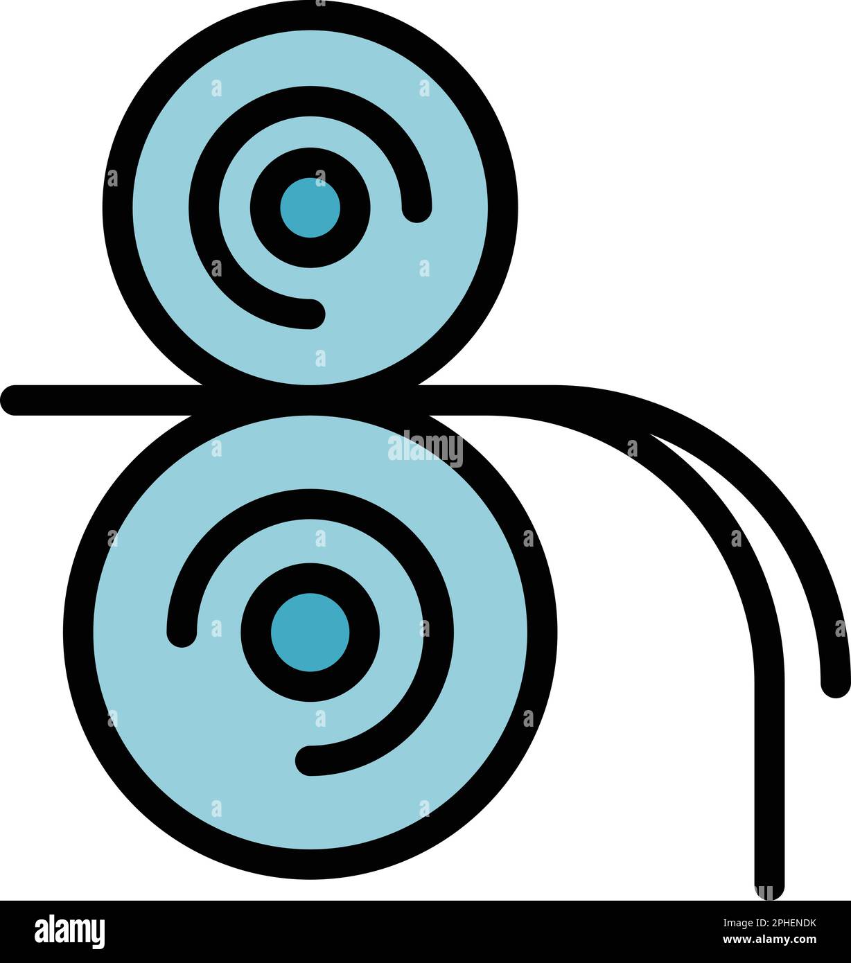 Printing process icon. Outline Printing process vector icon for web ...