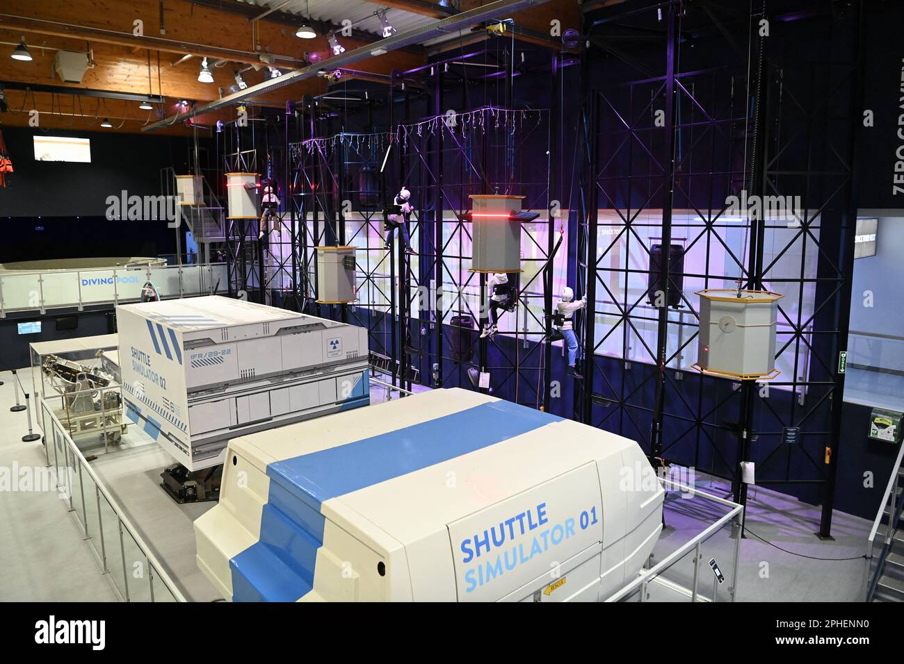 Illustration picture shows a shuttle simulator in the interior of the ...