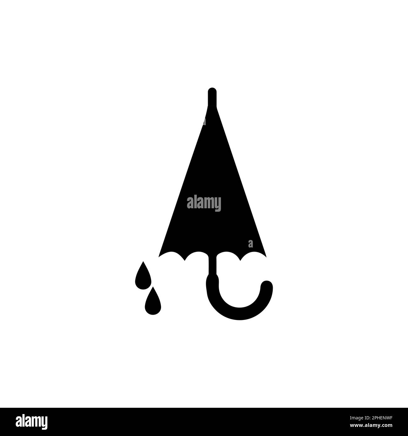 Umbrella icon. Simple illustration of umbrella vector icon for web ...