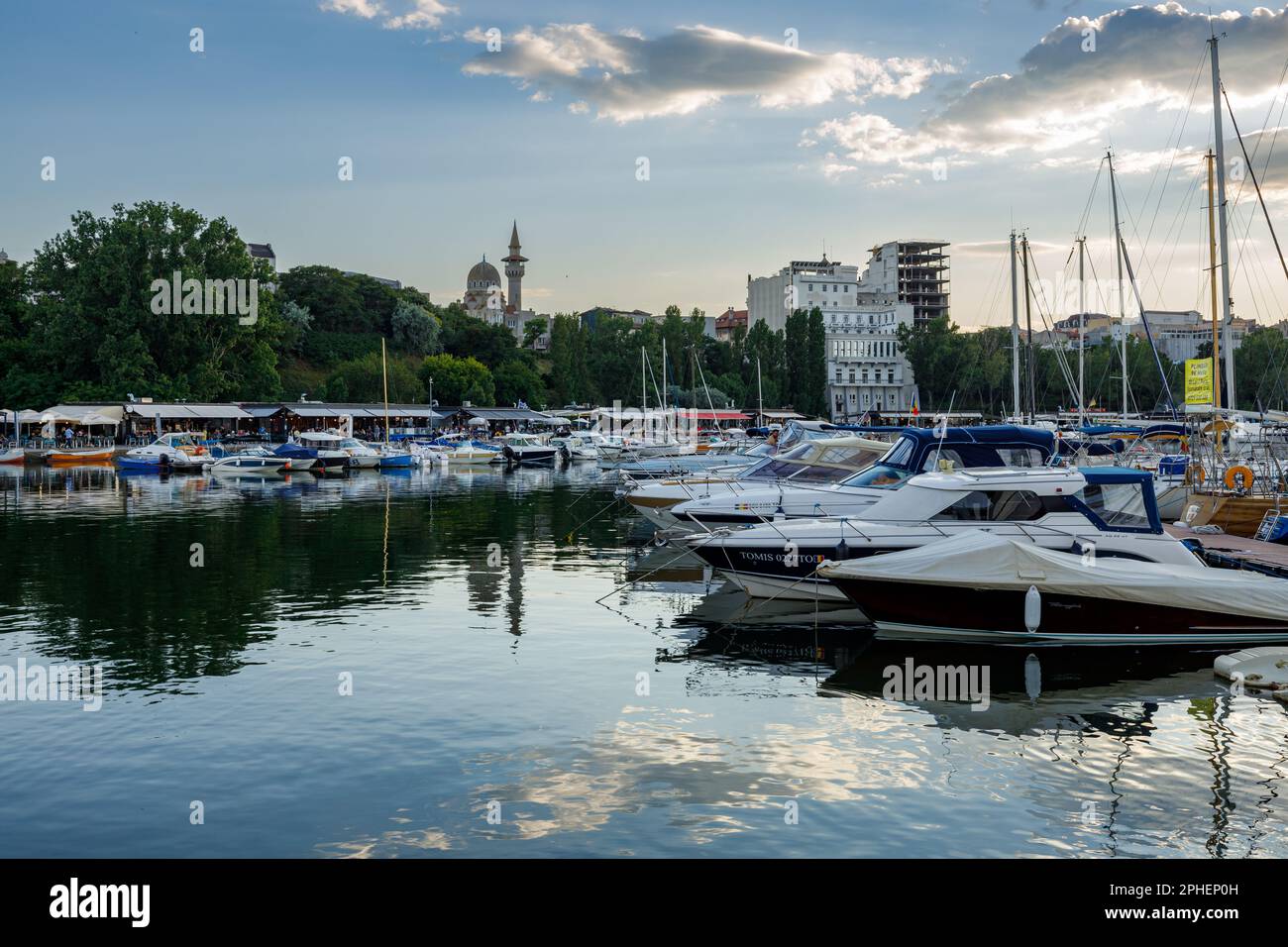 The harbor of Constanta at the Black Sea in Romania Stock Photo - Alamy