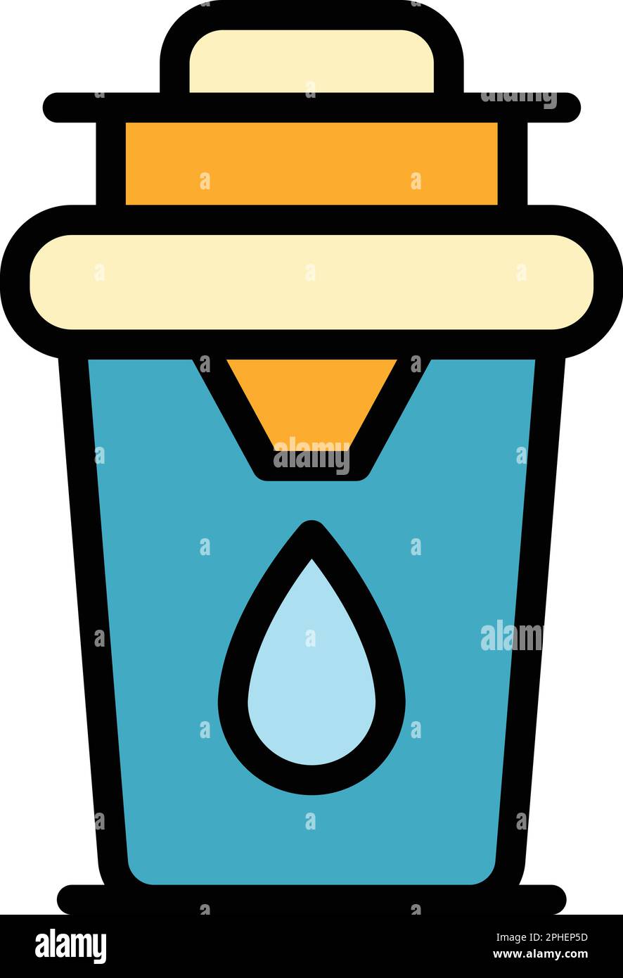 Water filter icon. Outline Water filter vector icon for web design ...