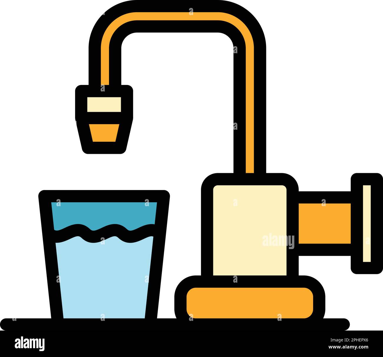 Tap water icon. Outline Tap water vector icon for web design isolated ...