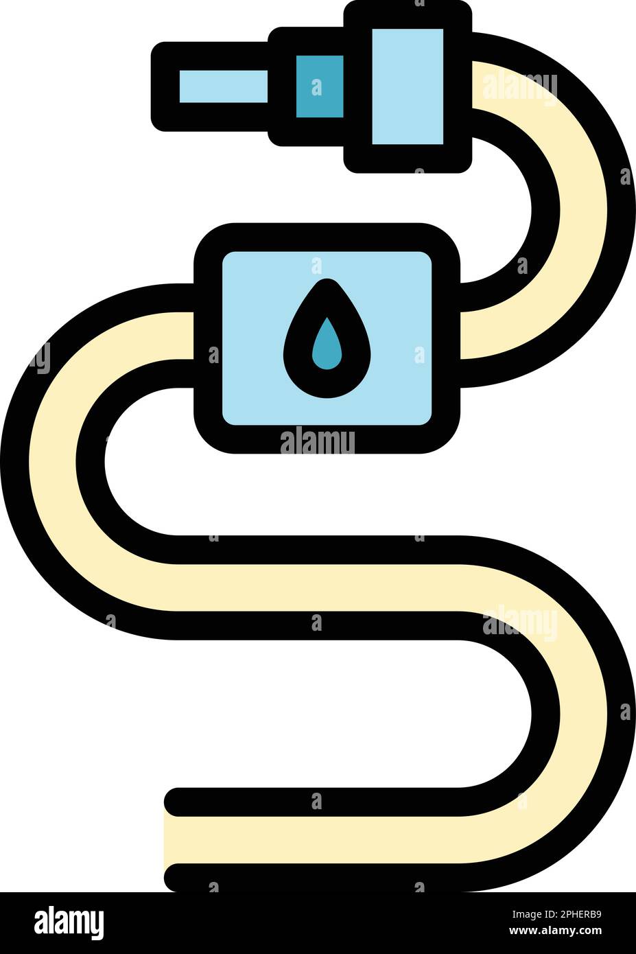 Filtered drinking water icon. Outline Filtered drinking water vector ...