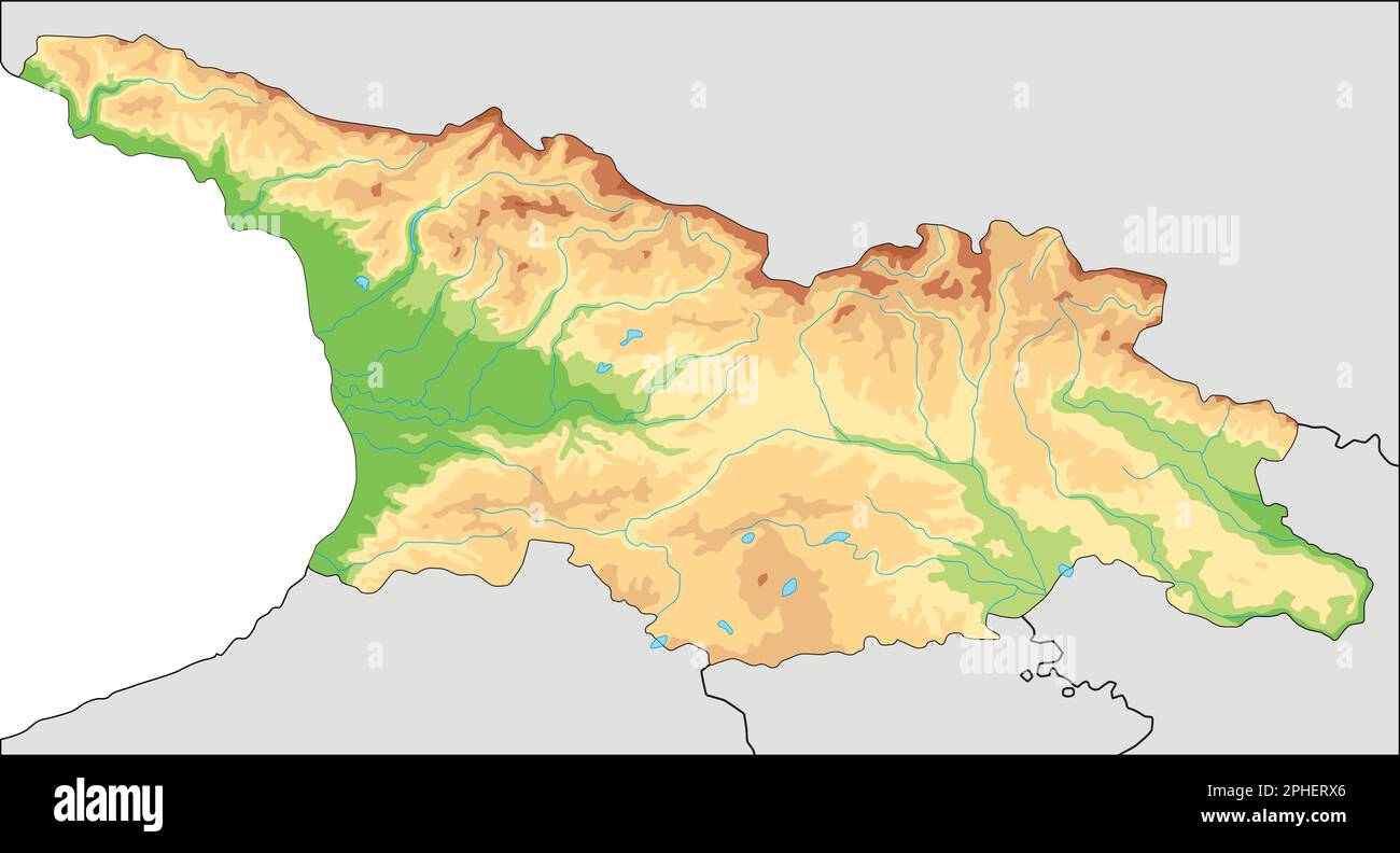 Georgian map hi-res stock photography and images - Alamy