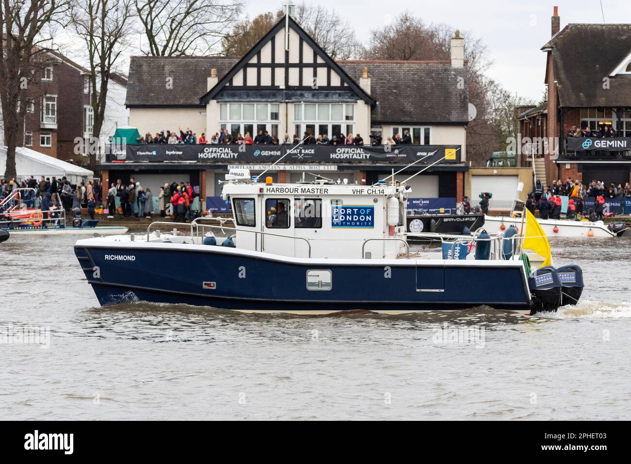 Port of London Authority Harbour Master vessel named Richmond on the ...