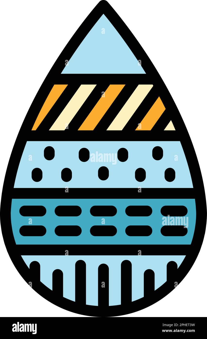 Pure droplet icon. Outline Pure droplet vector icon for web design ...