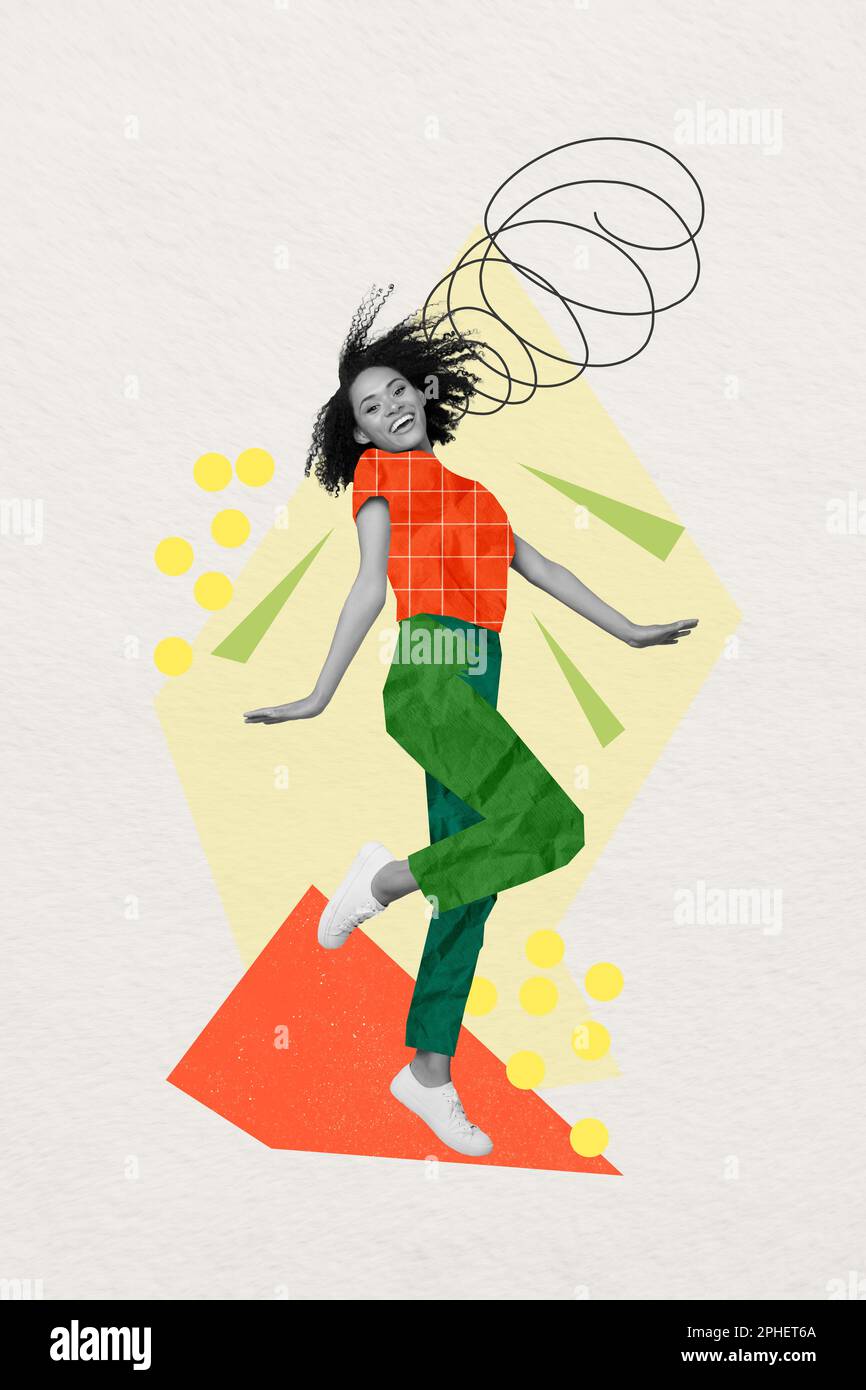 Photo creative template collage dancehall girl wear new modern summer ...