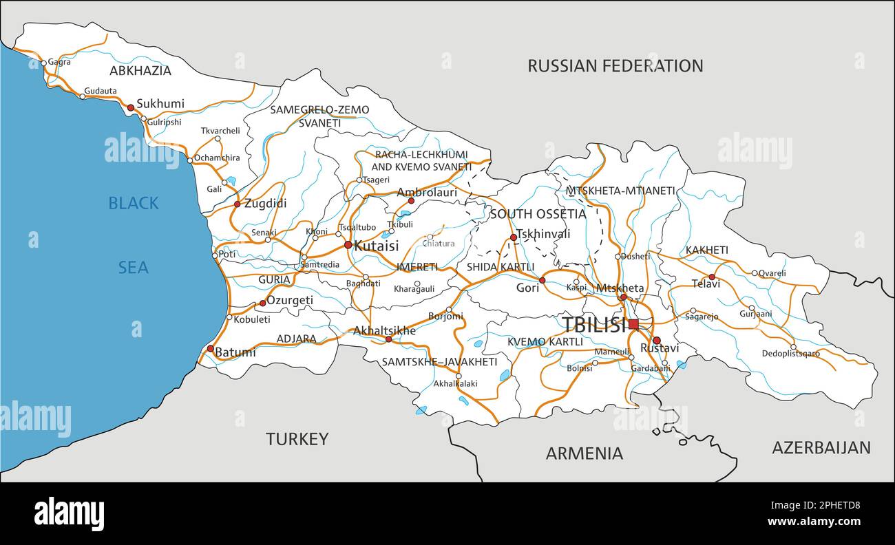 map highways georgia