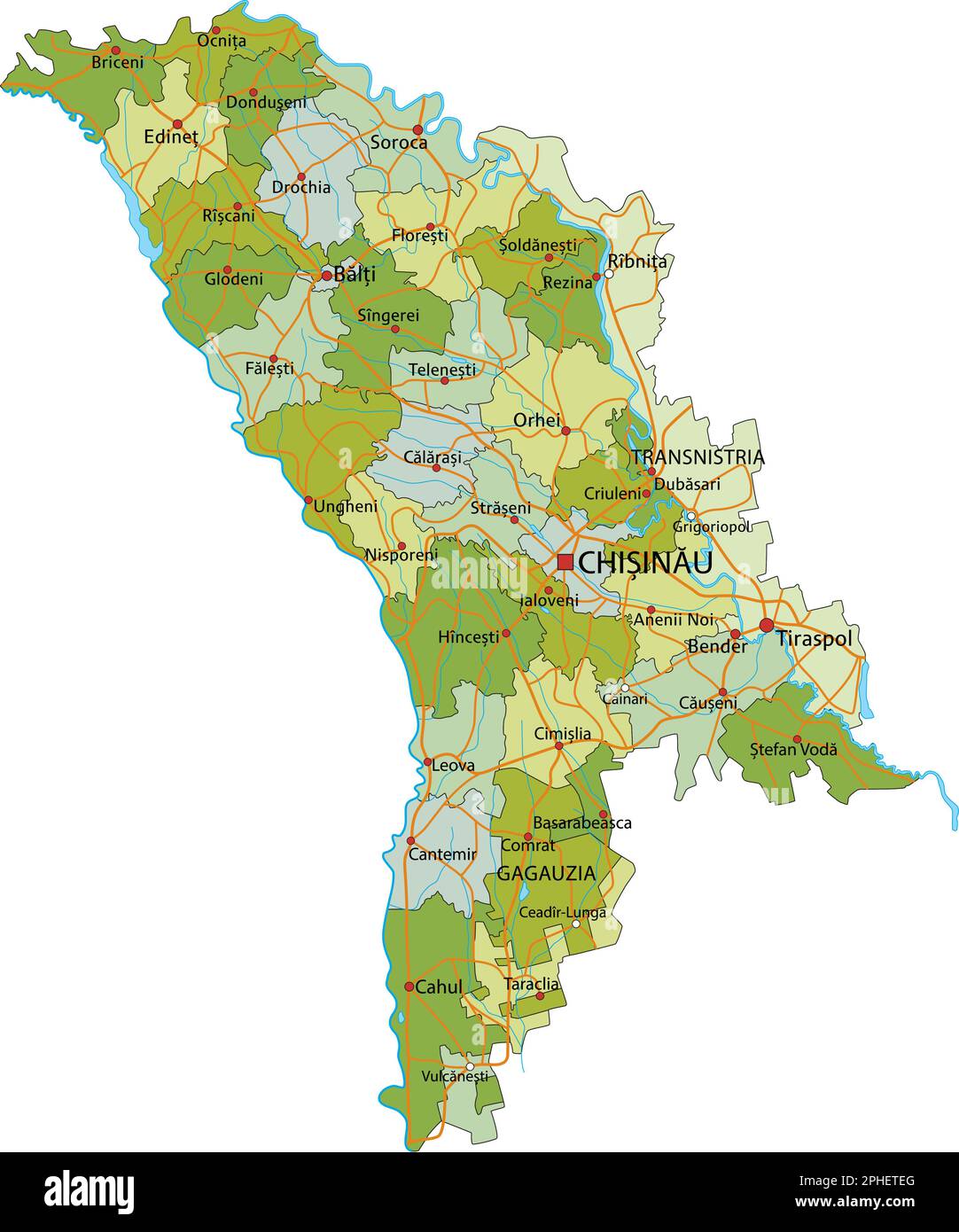 moldova physical map