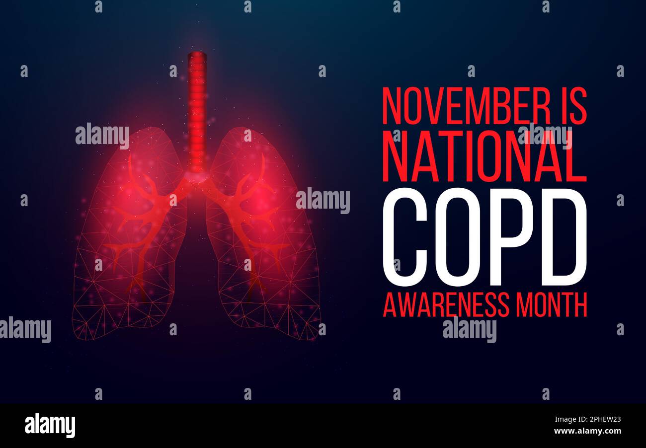 Chronic obstructive pulmonary disease COPD awareness month concept ...