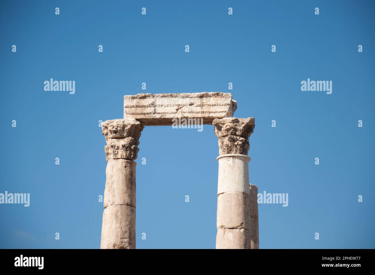 Columns, Capitals and Lintel, Remains of the Temple of Hercules, The ...