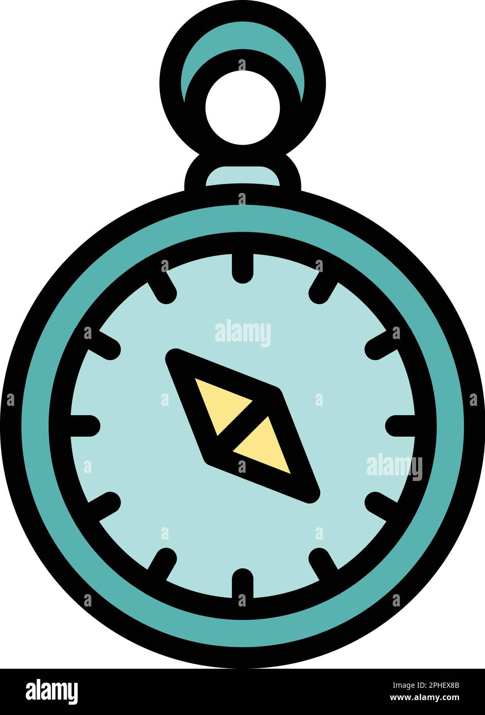 Travel compass icon. Outline Travel compass vector icon for web design ...