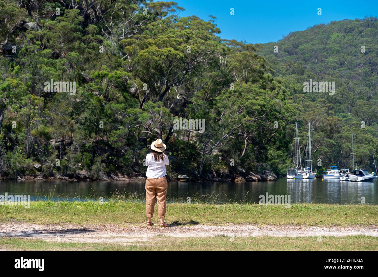 A lone figure surveys the magnificent scenery at Bobbin Head in The ...