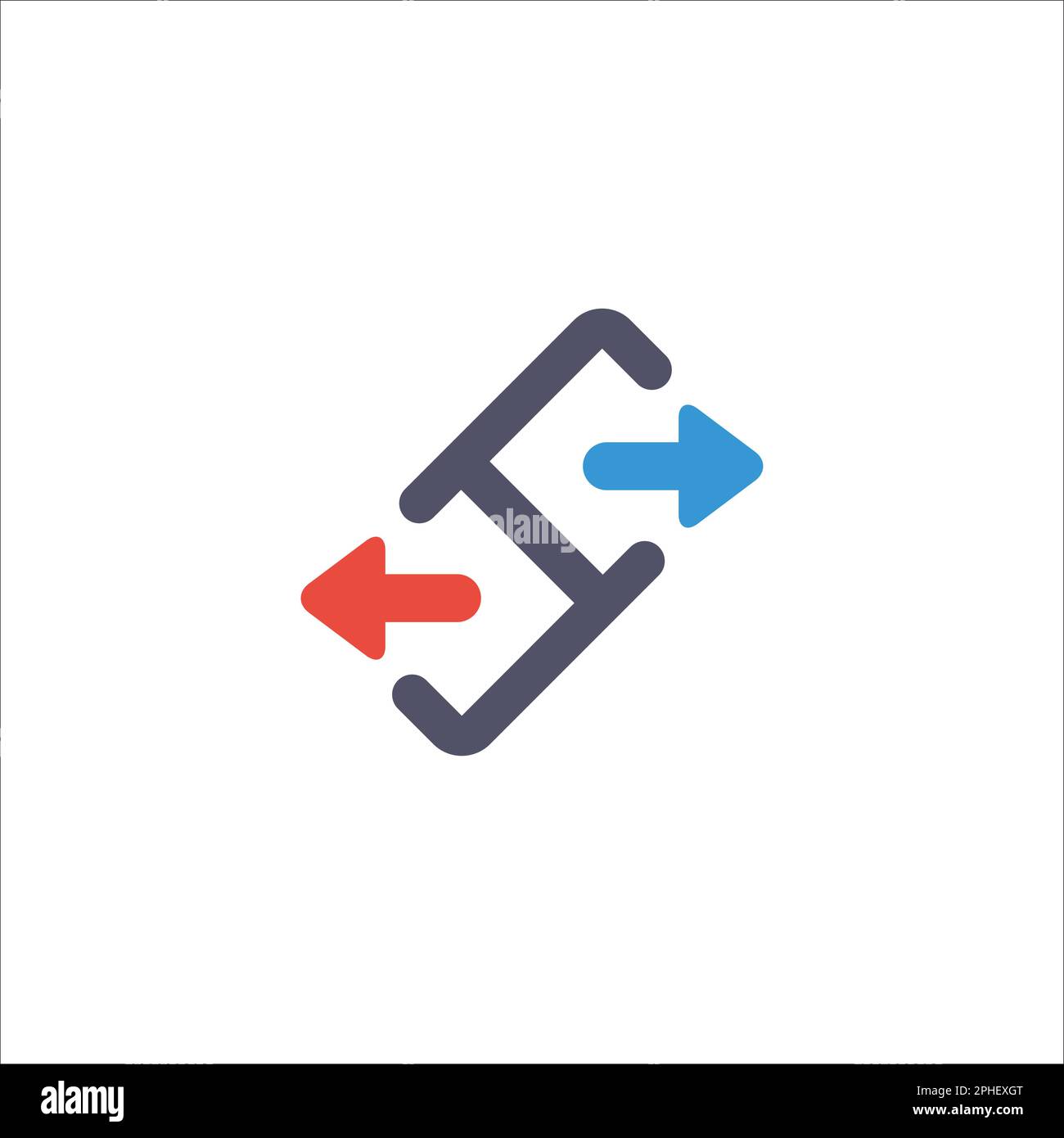 Multi export icon. Spreading outward arrows icon. Distribution arrows ...