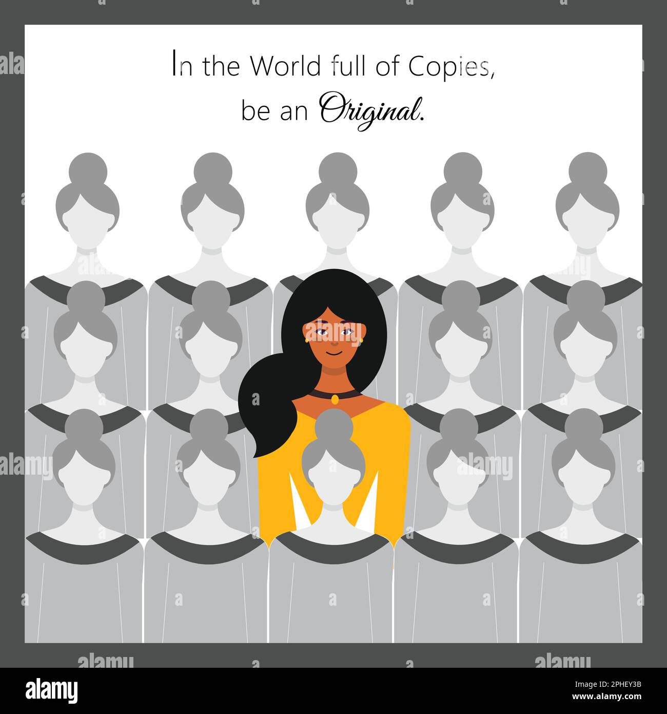 Be an Original vector illustration graphic Stock Vector Image & Art - Alamy