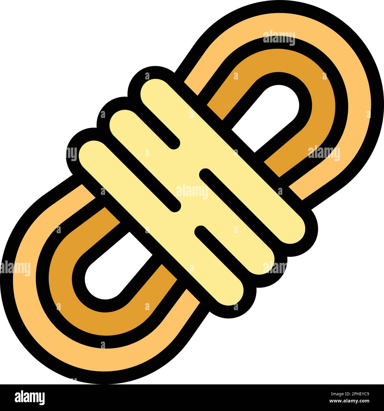 Scouting Rope Icon Outline Scouting Rope Vector Icon For Web Design Isolated On White