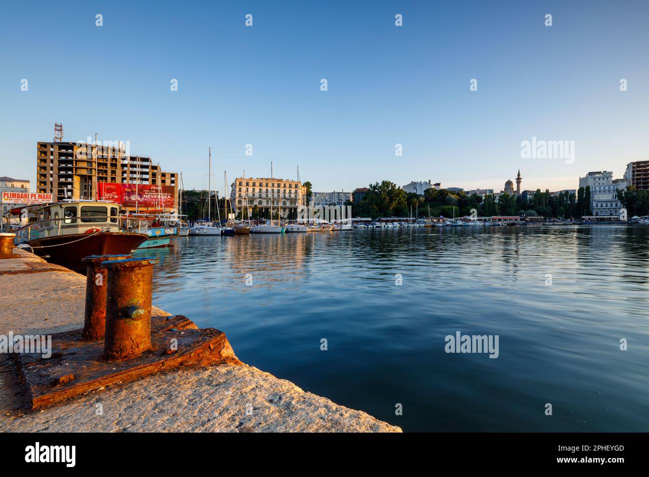 The harbor of Constanta at the Black Sea in Romania Stock Photo - Alamy