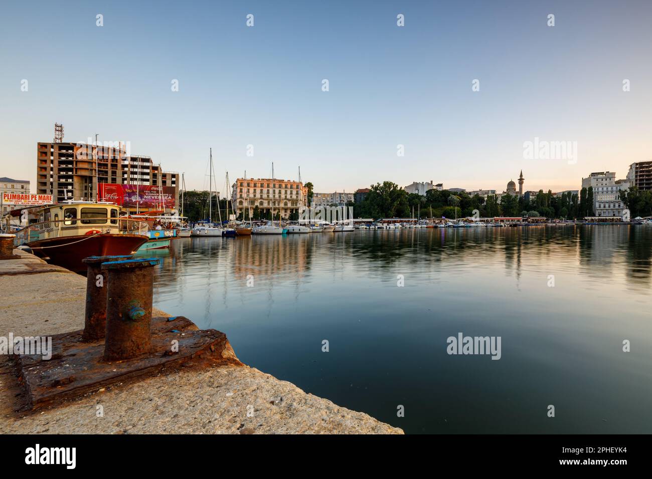 The harbor of Constanta at the Black Sea in Romania Stock Photo - Alamy