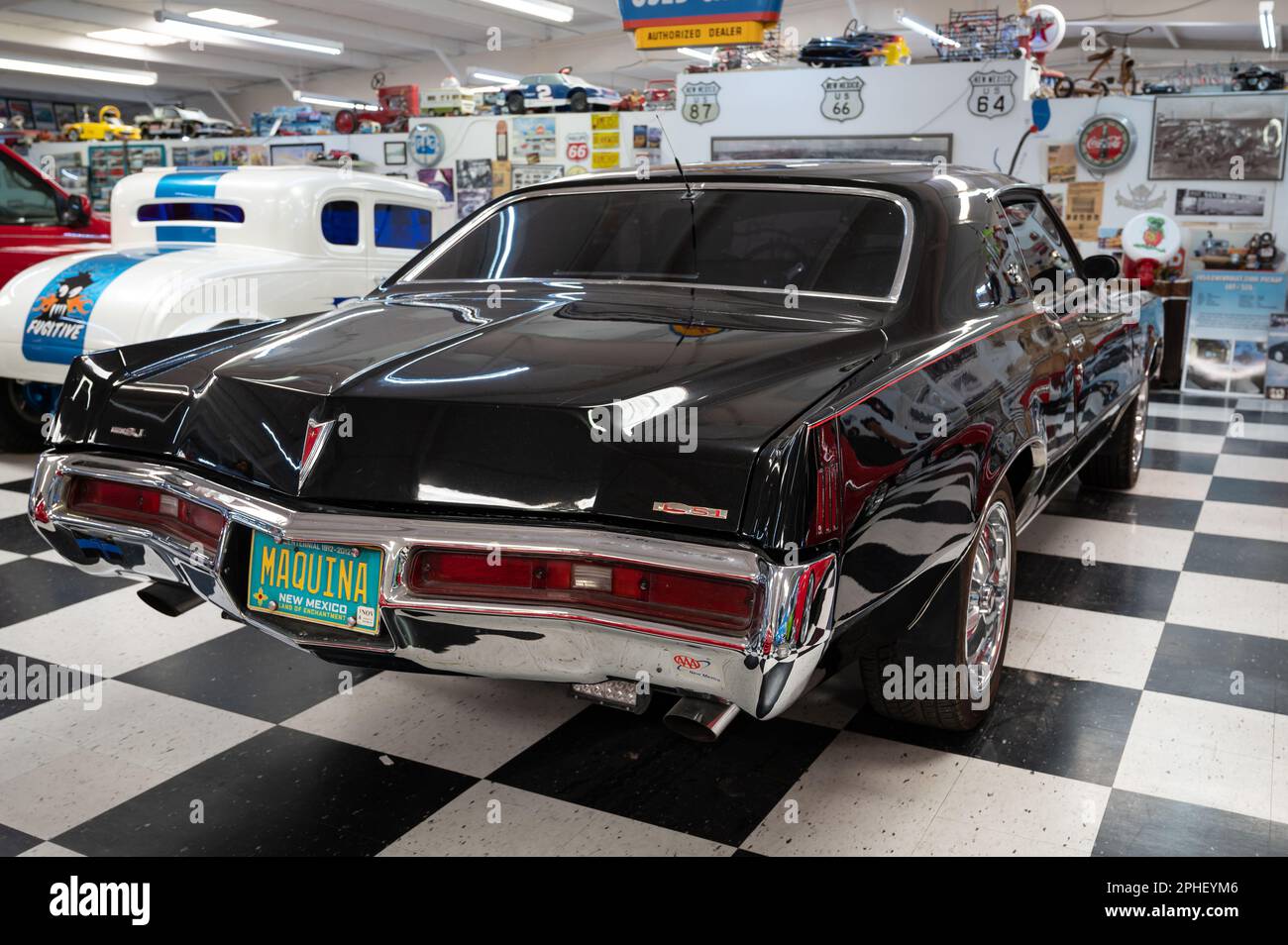 Detail of a classic Pontiac Grand Prix SJ modified with an LS1 engine ...