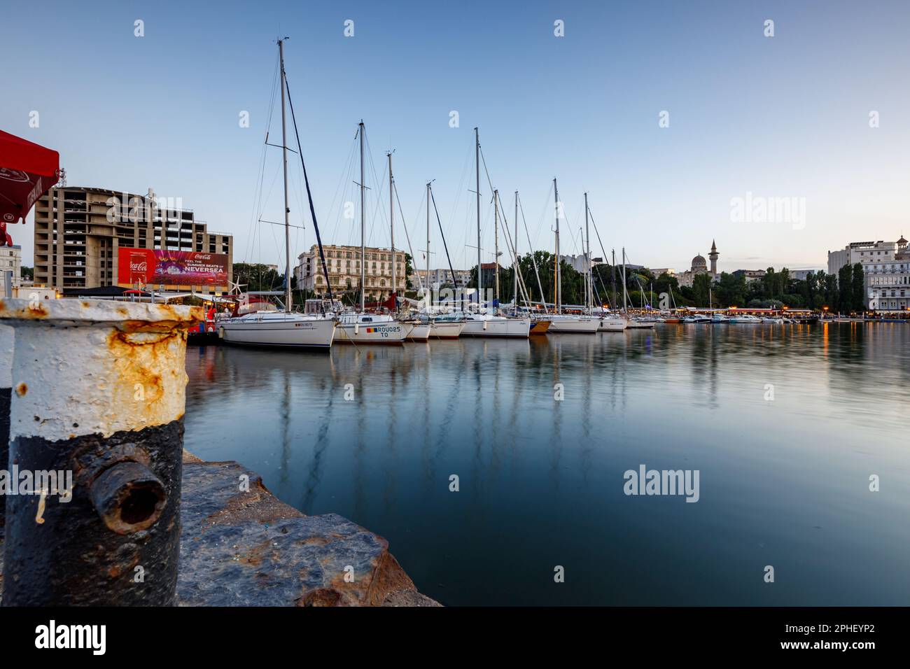 The harbor of Constanta at the Black Sea in Romania Stock Photo - Alamy