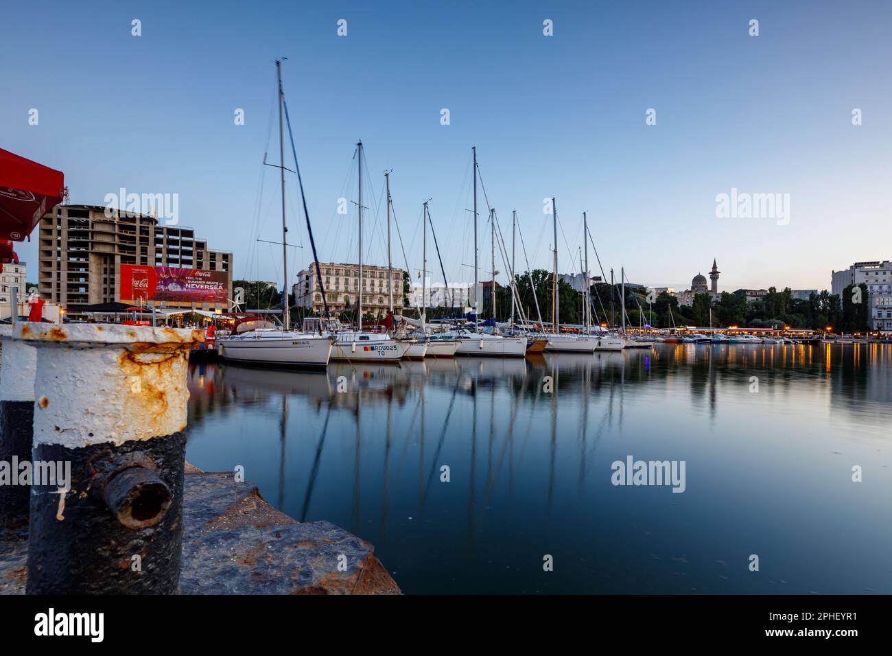 The harbor of Constanta at the Black Sea in Romania Stock Photo - Alamy
