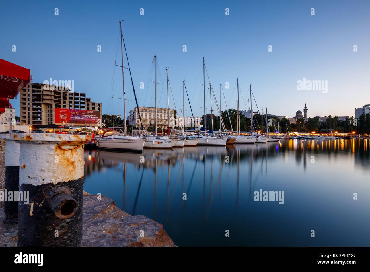 The harbor of Constanta at the Black Sea in Romania Stock Photo - Alamy