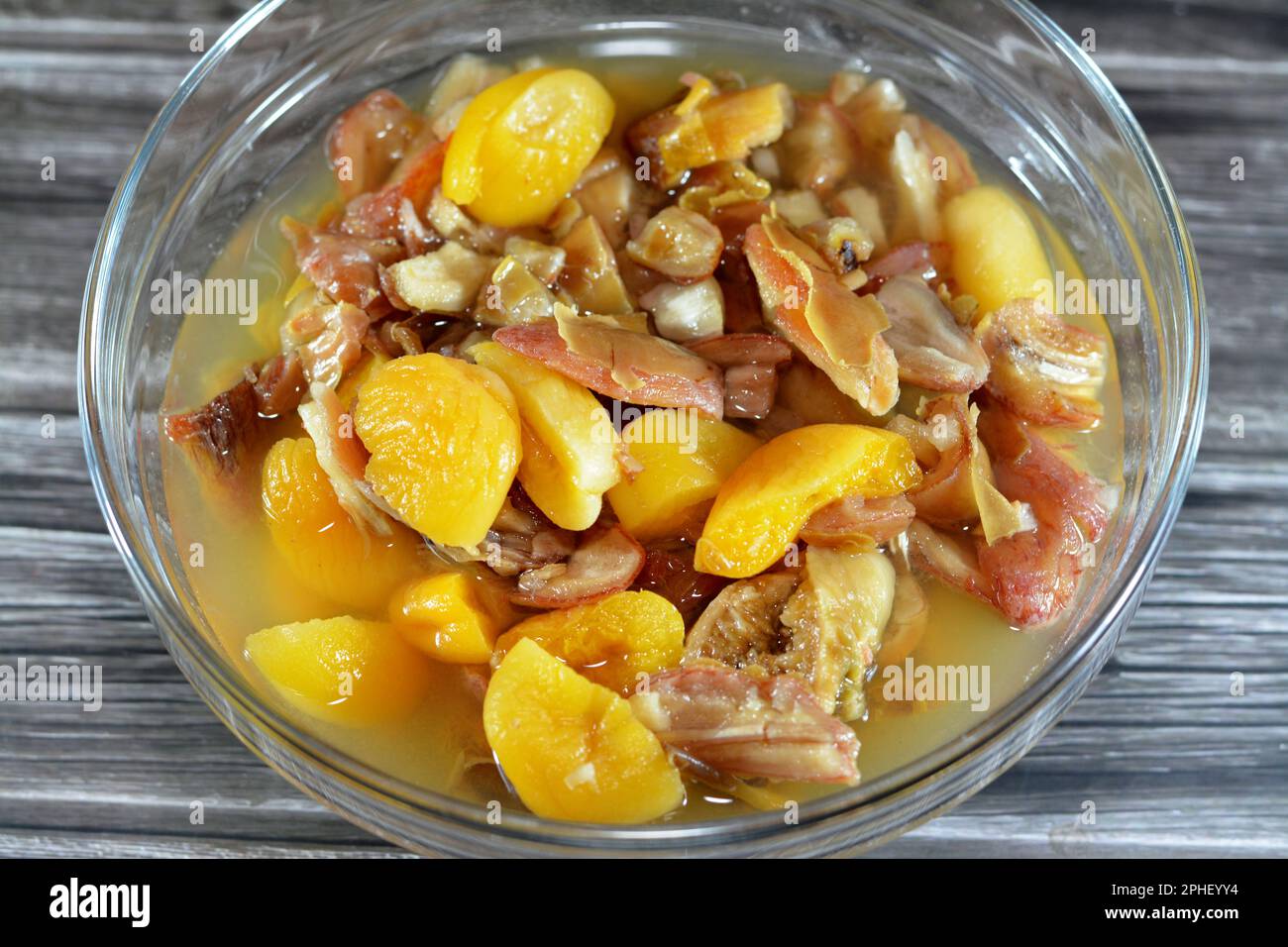 Dried fruits compote, Traditional Khoshaf kushaf dates compote that is ...