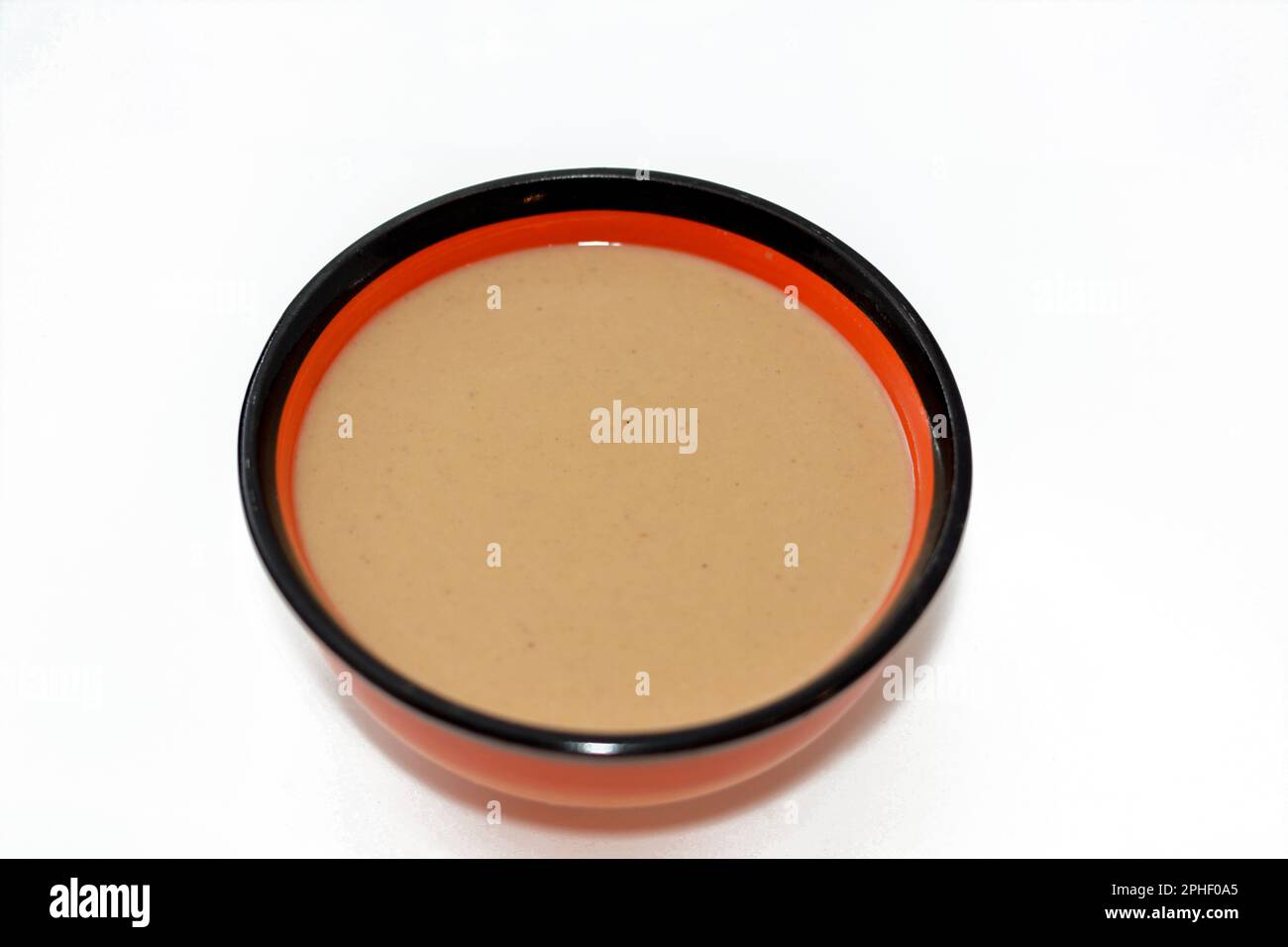 Bowl of Tahini Tahina which is a Middle Eastern condiment made from ...