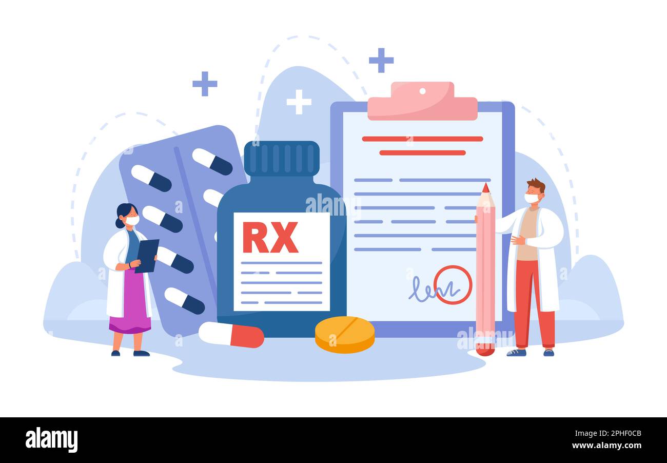 Modern rx doctor prescription Stock Vector Images - Alamy